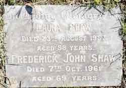 Frederic John SHAW (1892 - 1961)