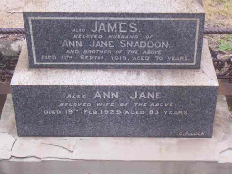 James SNADDEN (1843 - 1913)