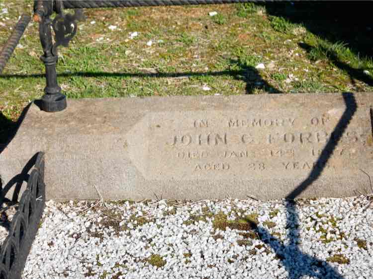 John Griffith FORBES (1859 - 1887)