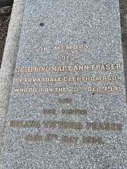 Josephine Mary Ann FRASER (1870 - 1941)