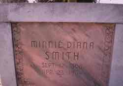 Minnie Diana SMITH (1868 - 1964)